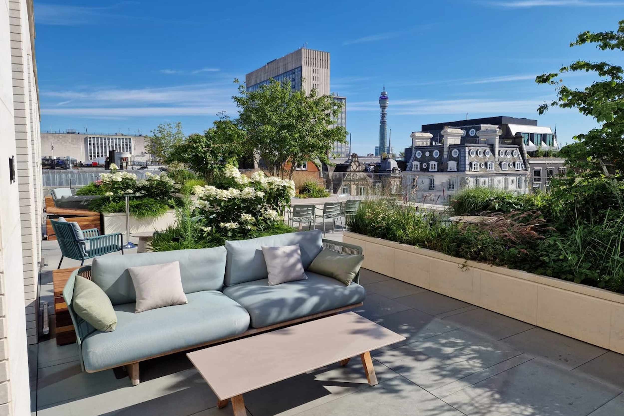 Commercial Roof Terrace Design Landscaping Contractor London